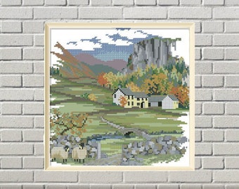 Miniature Farm Scene Cross Stitch Pattern - Etsy