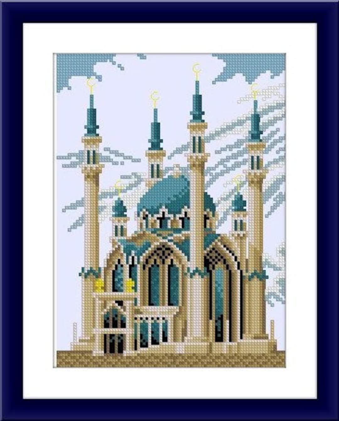 Blue Mosque Counted Cross Stitch Pattern Pdf Istanbul Landscape Digital ...