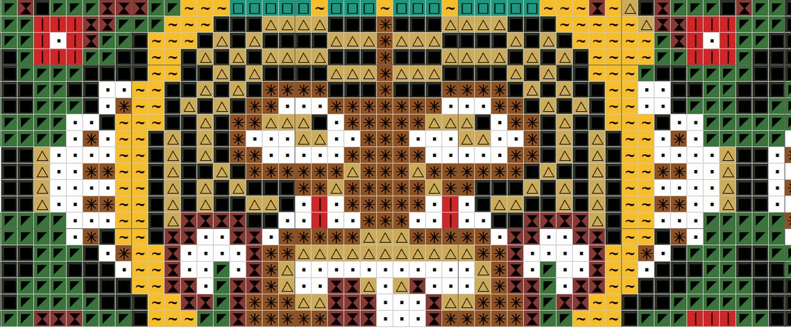 Aztec Calendar PDF Counted Cross Stitch Pattern Vintage | Etsy