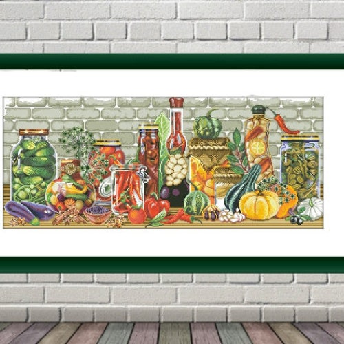 Citrus Sampler Still Life PDF Counted Cross Stitch Pattern - Etsy