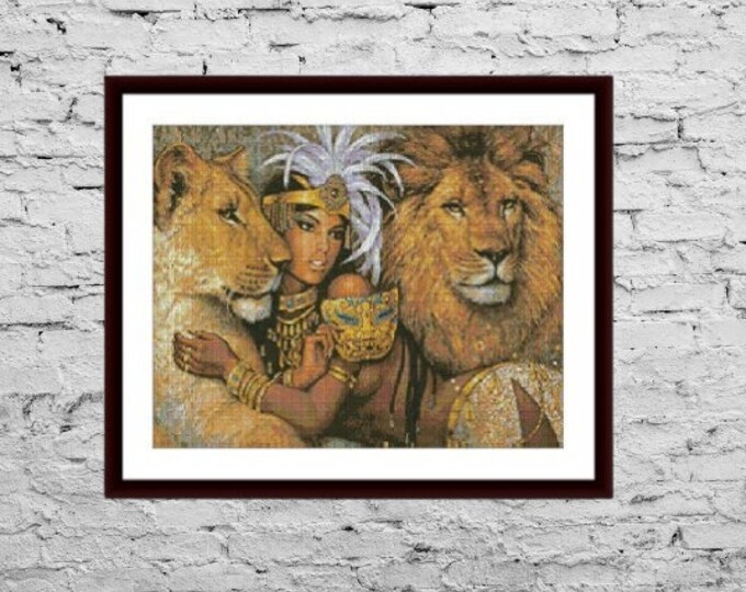 The Lion of Judah Jesus Christ Cross Stitch Pattern Pdf Format ...