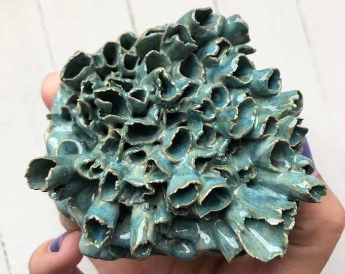 Coral Reef Ocean Sea Ceramic Art Sculpture | Handmade Organic Textured ...