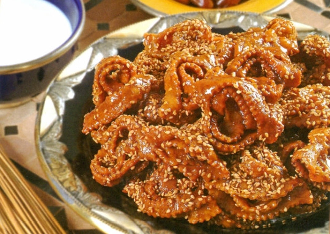 Moroccan Traditional Candy Cookies Chebakia Chabakia Homemade Pastry ...