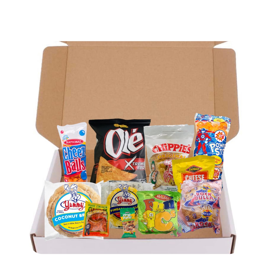 JAMAICA VARIETY SNACK Box Tasty Snacks From Jamaican Box of - Etsy Canada