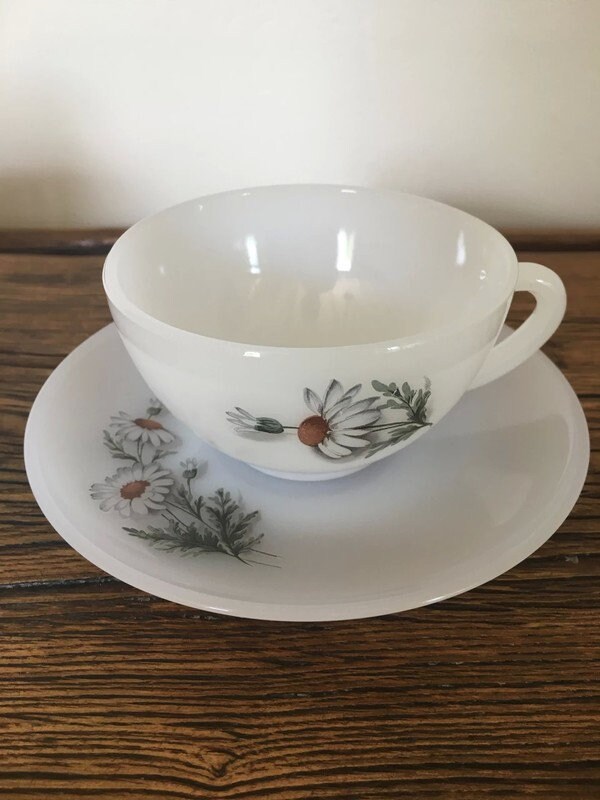 ARCOPAL Set of 6 Coffee Cups With Saucer Margherita Collection - Etsy