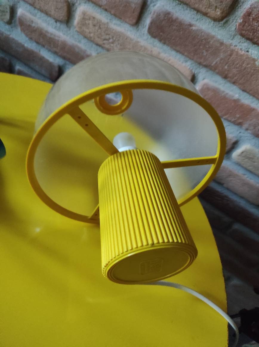 RARE Vintage Yellow Table Lamp 1970's MOLIN Lighting - Etsy