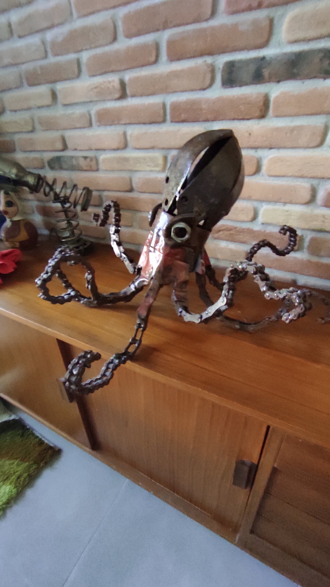 Octopus Sculpture by F-lor Da Fer - Recycled Iron Contemporary Artwork ...