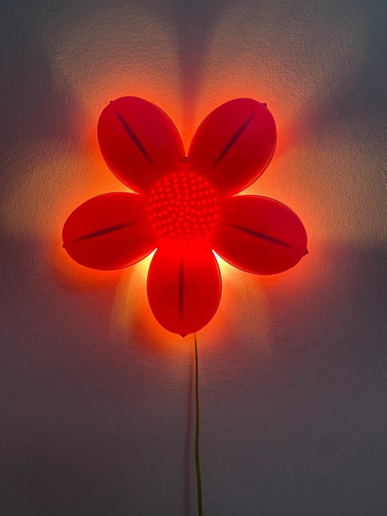 IKEA Smila Wall Lamp . Soft Mood Light. Pink Flower - Vintage 2000s ...