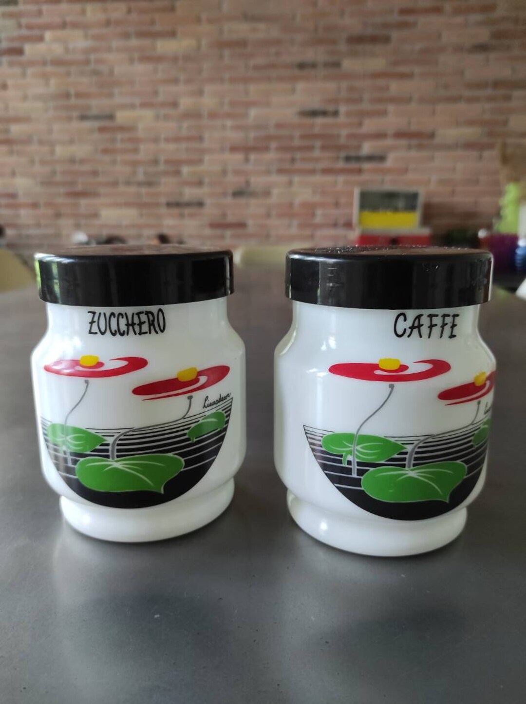 Sugar and Coffee Jars Décor Giorgi Vintage Design 80s Made in Italy ...