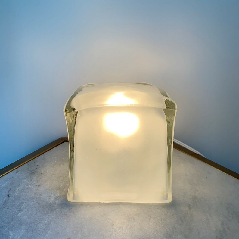IKEA Ice Cube IVIKEN Glass Table Lamp - Vintage 90's Design - Ice Cube ...