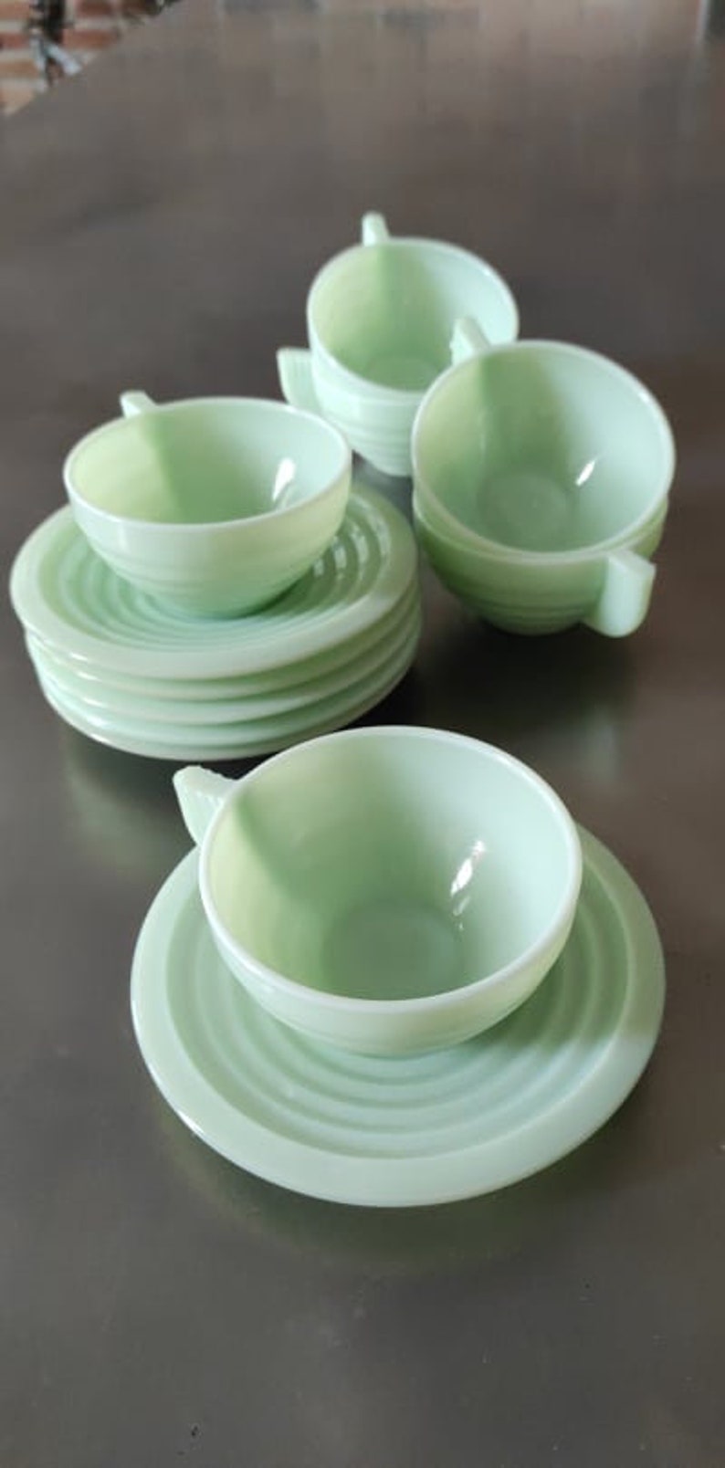 ARCOPAL Set of 6 Coffee or Tea Cups Made in France - Vintage 50s in ...