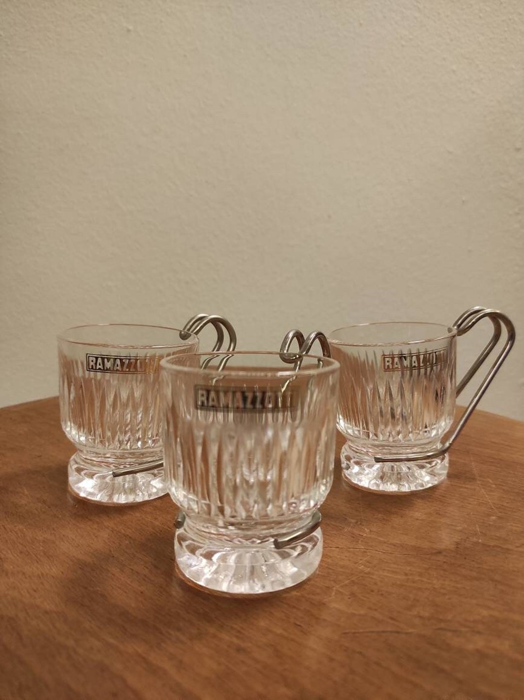 Glass and Steel Glasses Liquore Ramazzotti - Vintage Advertising ...