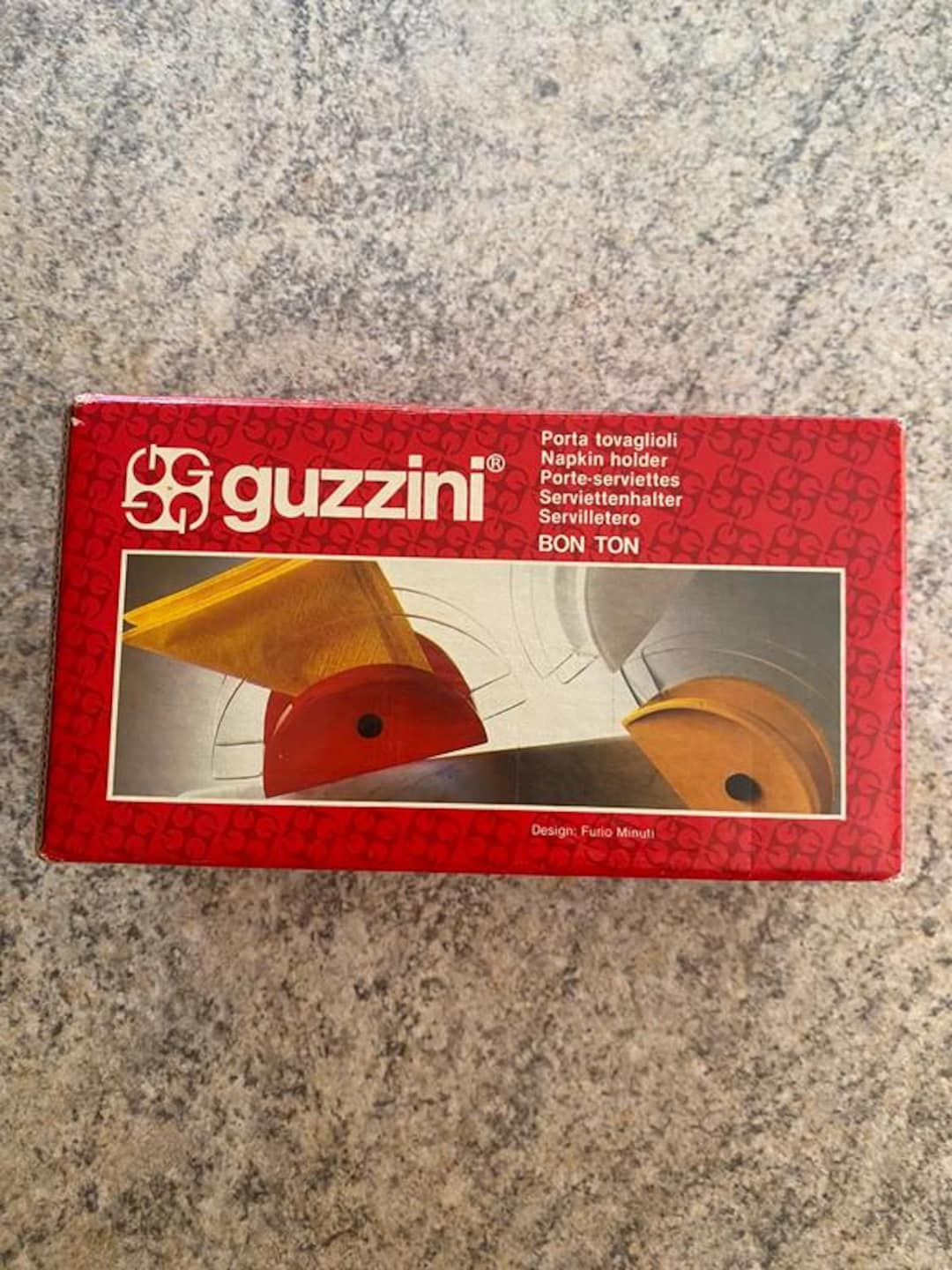 GUZZINI White Napkin Holder Bon Ton Series - Vintage Design by Furio ...