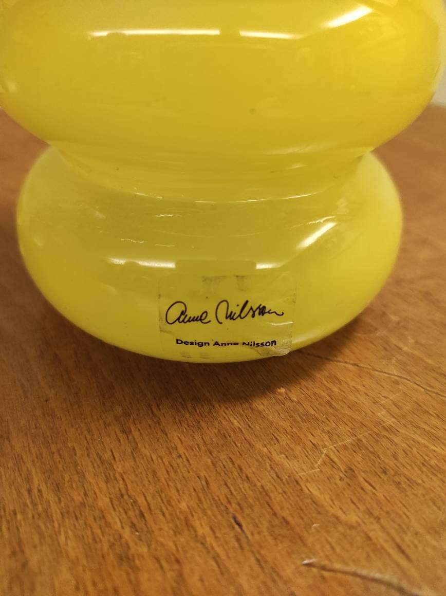 IKEA Solstrale Bubble Vase Yellow - Designer Anne Nilsson - Vintage ...
