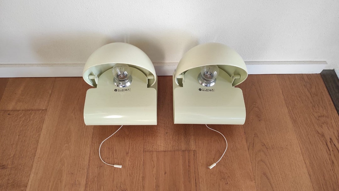 GUZZINI Set of 2 Wall Lamps, bugia Model, Designed by Giuseppe Cormio ...