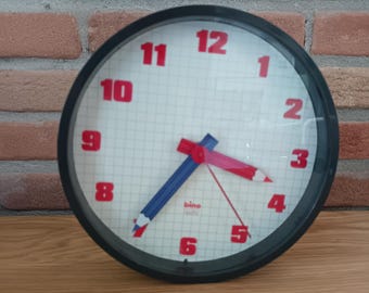 1980s! - Very Rare BINO Quartz Wall Clock - Vintage Retro Wall CLOCK ...