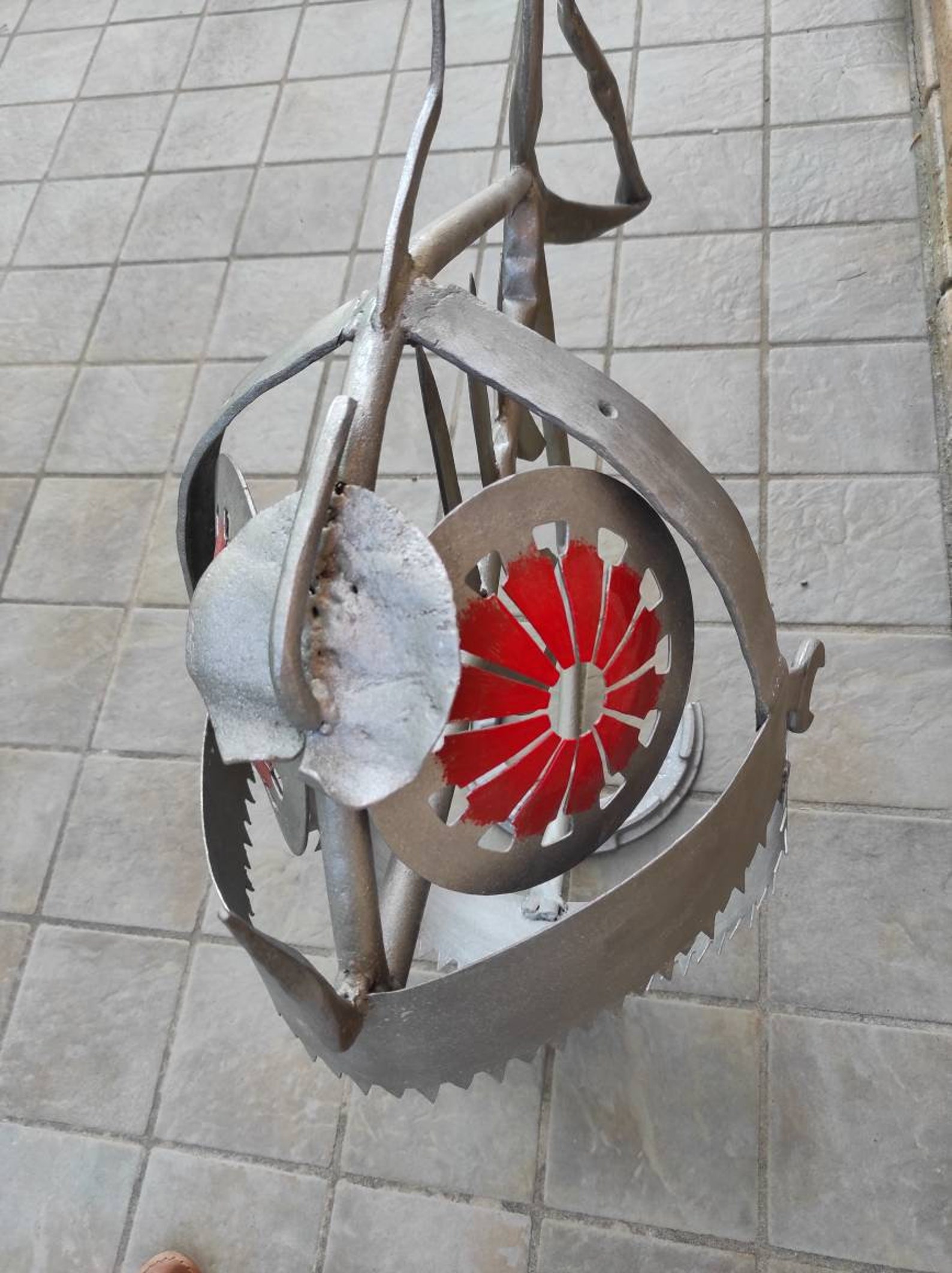 Fish Sculpture by F-lor Da Fer - Recycled Iron Contemporary Artwork ...