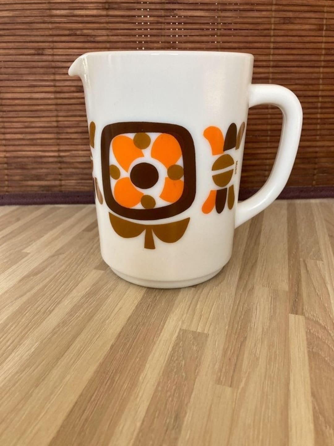 ARCOPAL Vintage Jug Mobil Carafe Advertising Vintage Design 70s Made in ...