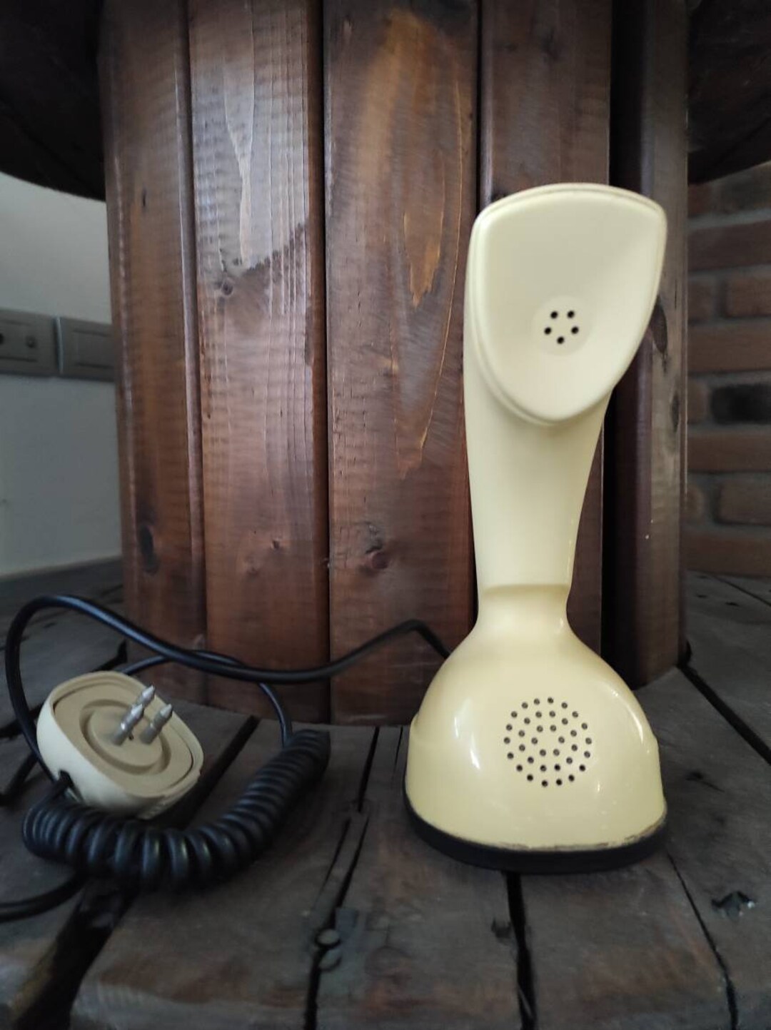 ERICOFON Cobra Phone Vintage Rotary Dial Beige 50s Sweden Design by ...