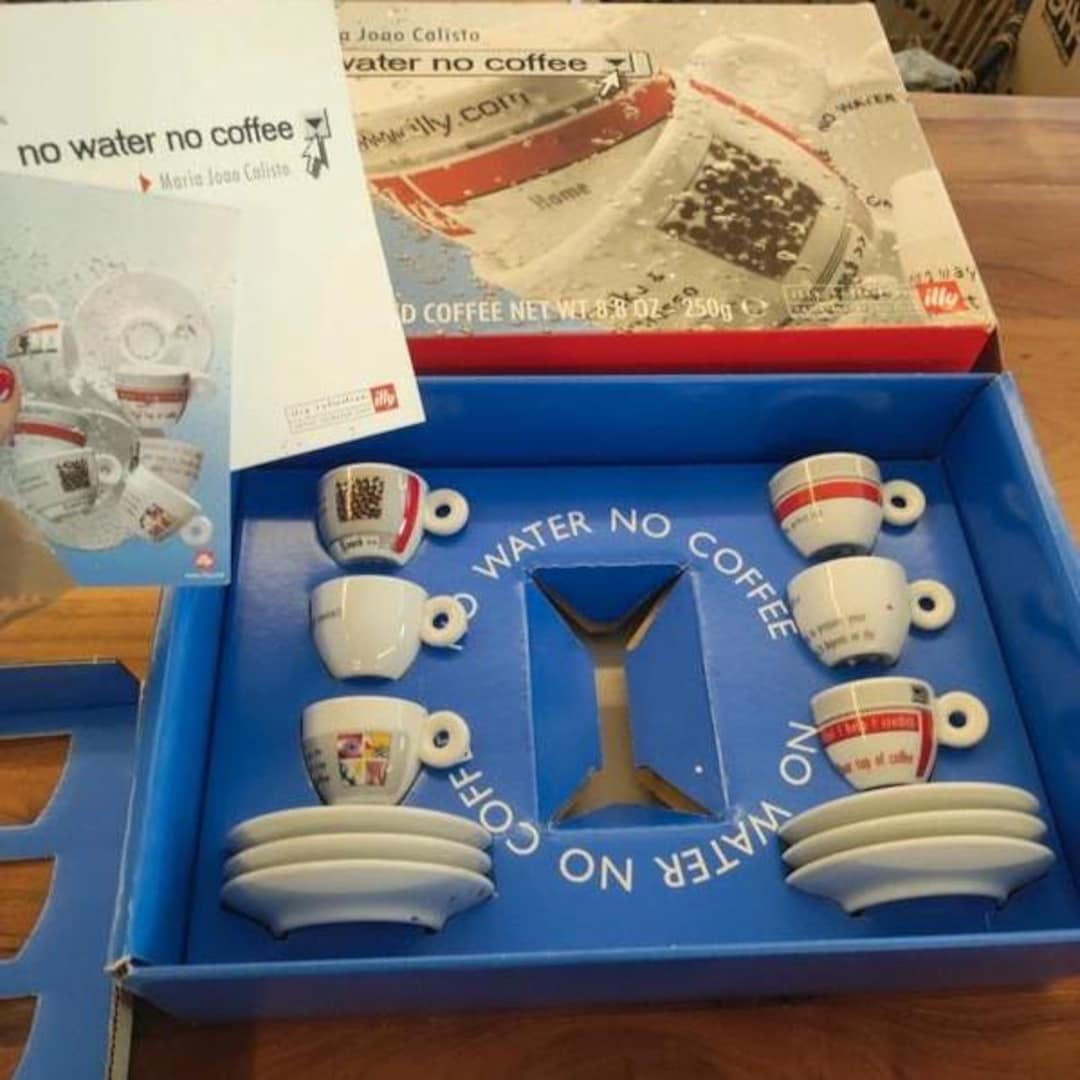 Illy Art Collection 2002 Design by Maria Joao Calisto Set of 6 Espresso ...