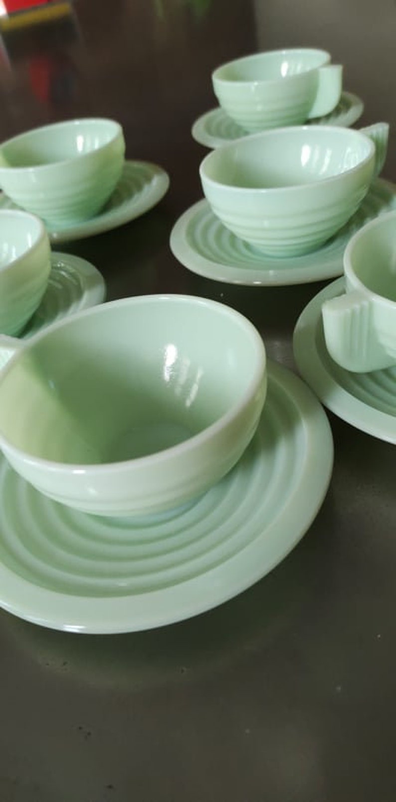 ARCOPAL Set of 6 Coffee or Tea Cups Made in France - Vintage 50s in ...