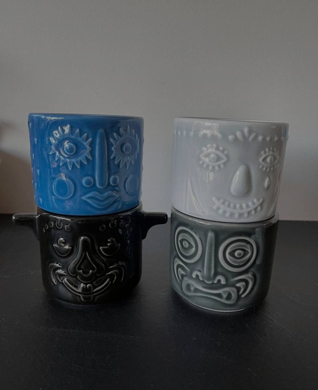 IKEA Tiki Set 4 Mugs by Maria Vinka Frekvens Collection Year 2020 - Mug ...