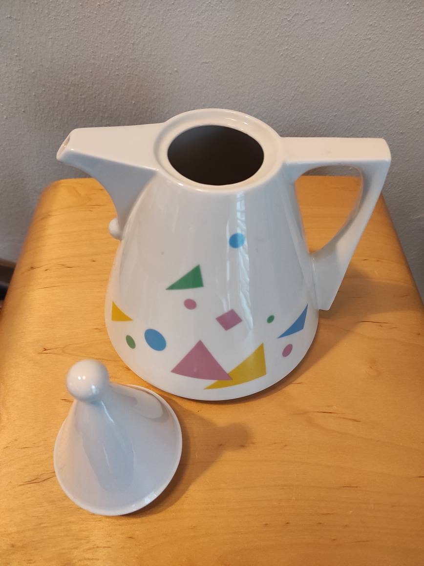 J. Kronester Bavaria West Germany Memphis Milano Style Teapot Vintage ...