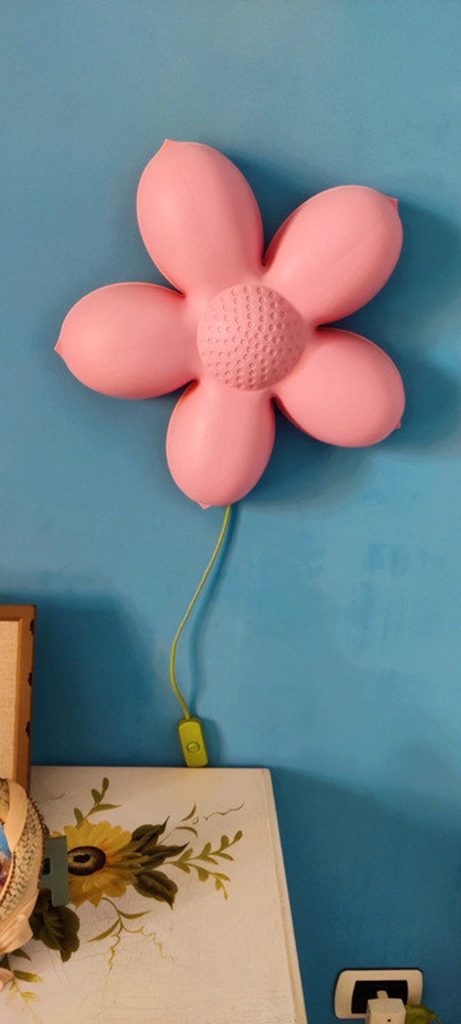 IKEA Smila Wall Lamp . Soft Mood Light. Pink Flower - Vintage 2000s ...