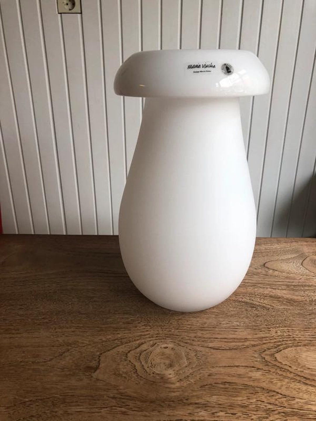 Vintage IKEA Stockholm 1999 Design by Maria Vinka Large White Mushroom ...