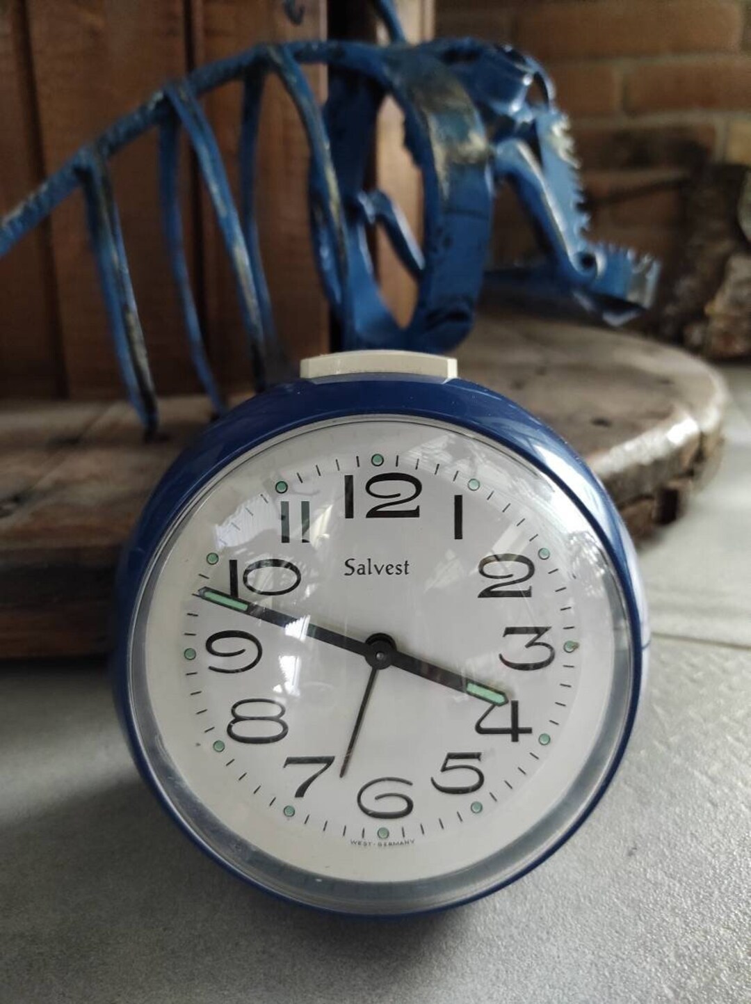 SALVEST Winding Table Clock - Vintage Alarm Clock, West Germany Design ...