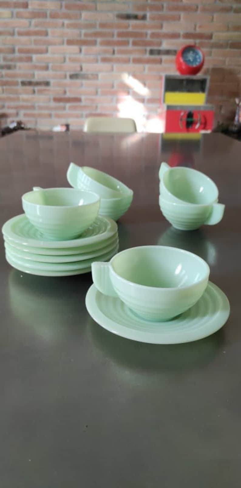 ARCOPAL Set of 6 Coffee or Tea Cups Made in France - Vintage 50s in ...