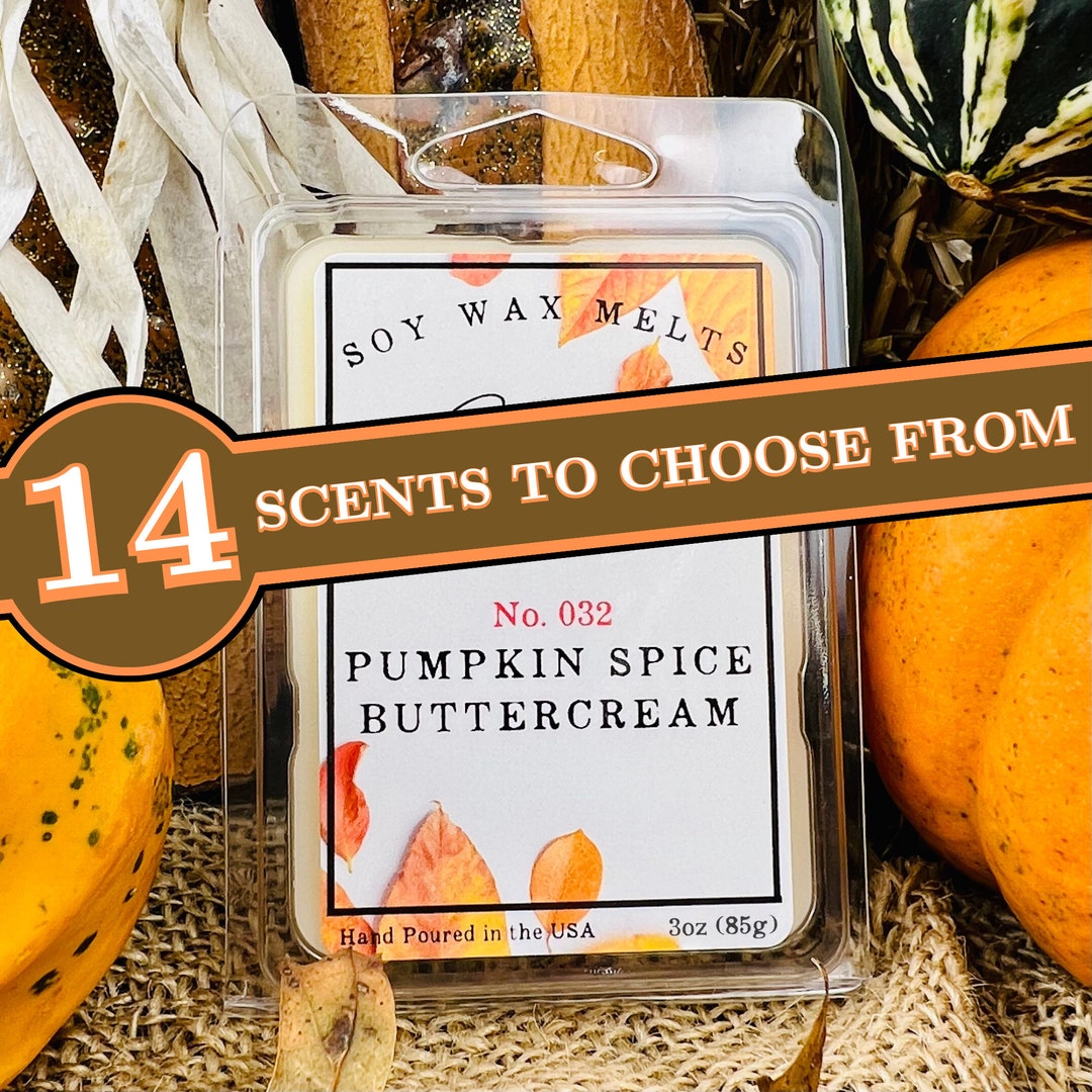 Pumpkin Spice Buttercream Wax Melts - Fall Wax Melts - Strong Scented ...