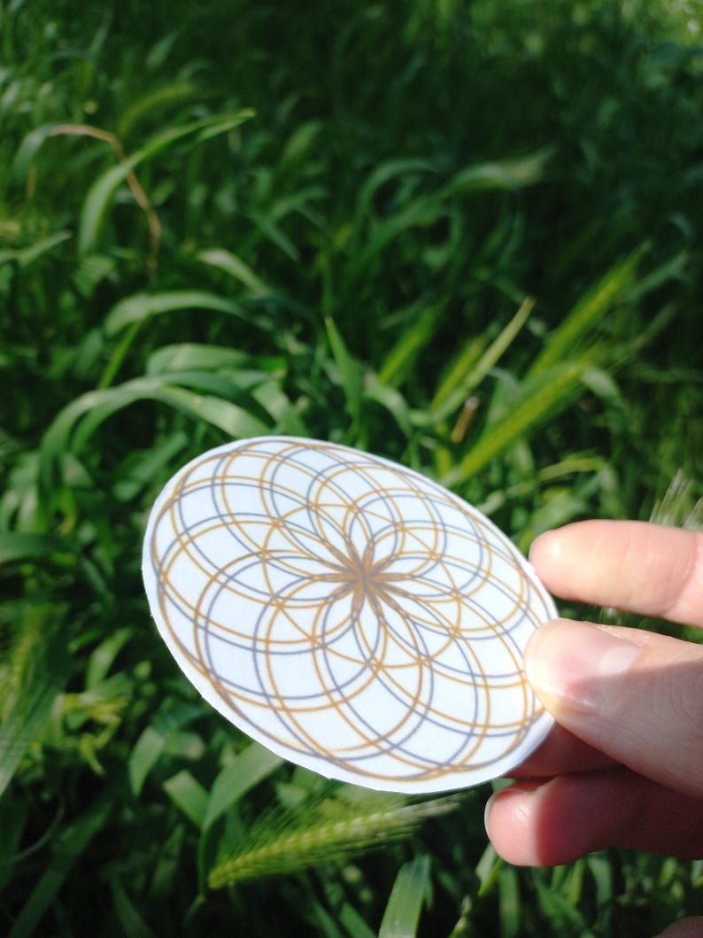 Flower of Life, Lotus of Life, Sacred Geometry Stickers - Etsy