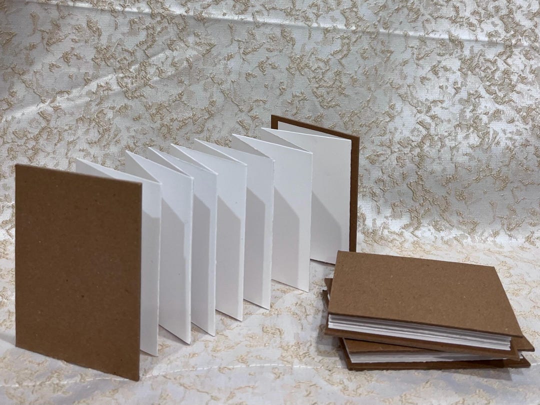 Extra Long Mini Scrapbook With Chip Board Cover, Accordion Sketchbook ...