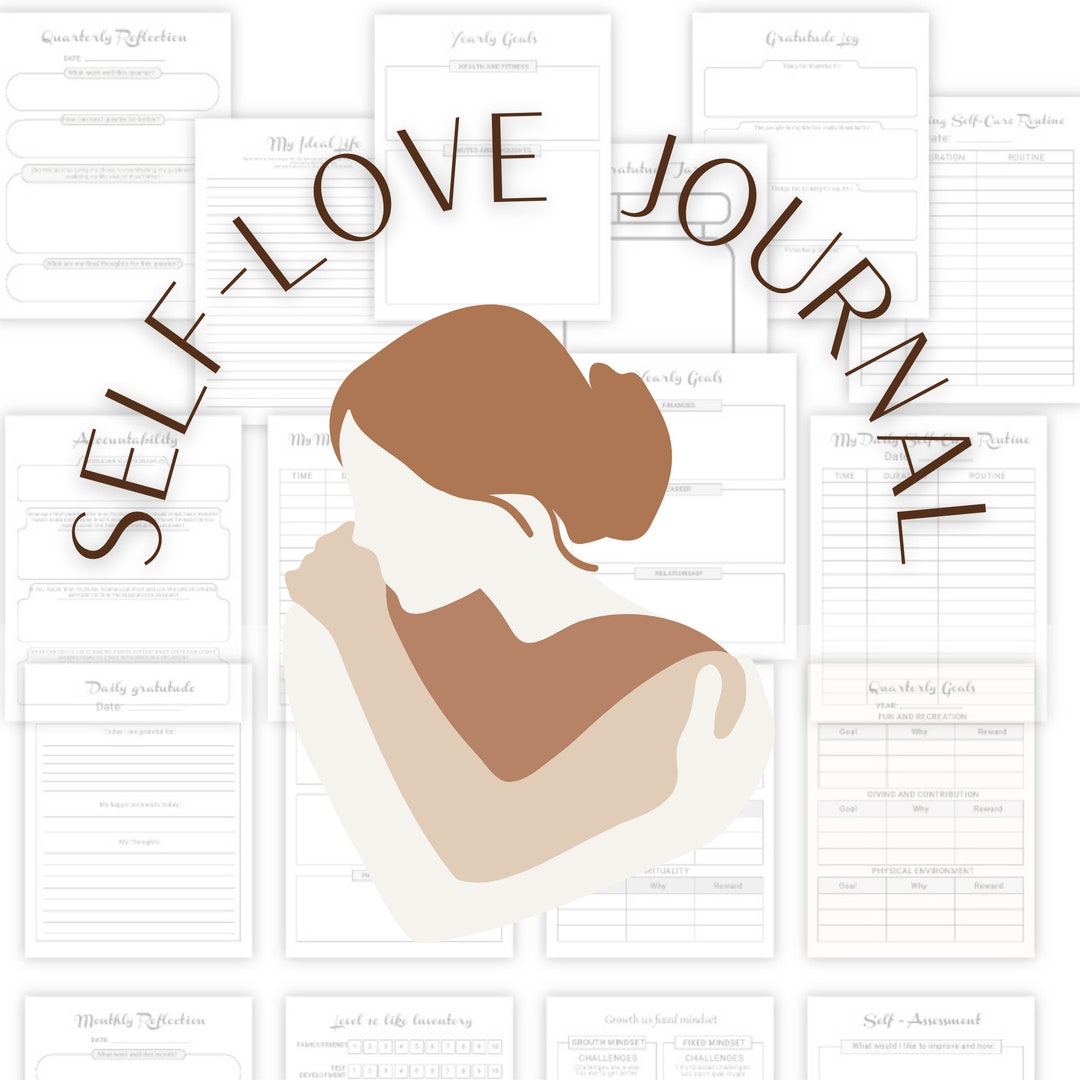 Self Love Journal Digital Printable Journal Self Love Wellness Instant ...