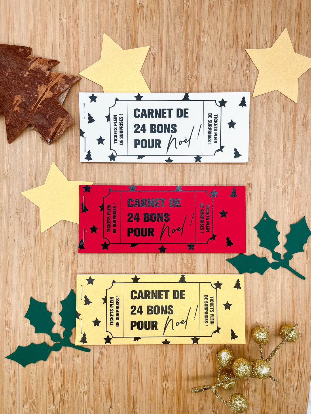 Carnet de bons à offrir Bons cadeaux spécial Noël Cadeau - Etsy France