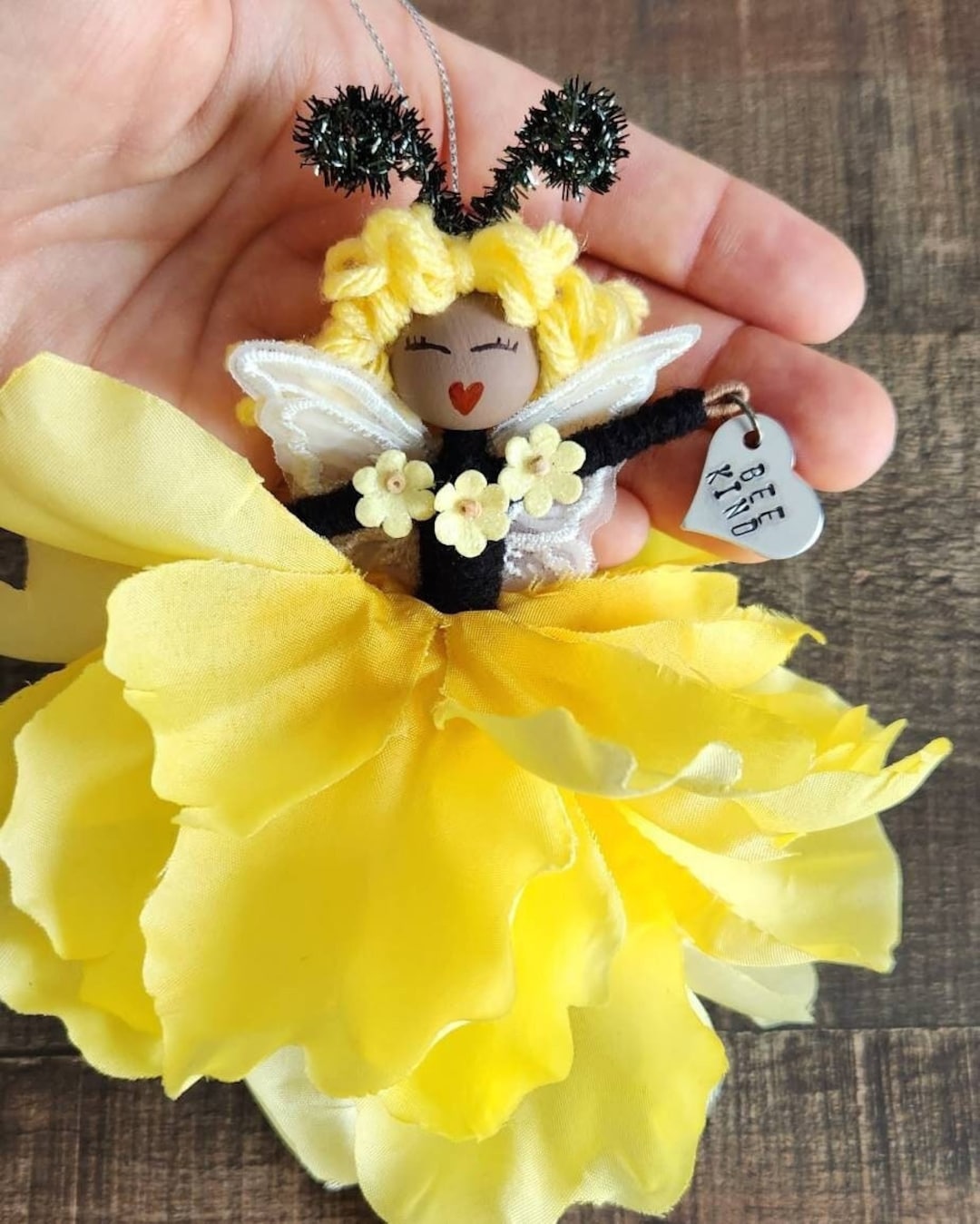 Bee Doll, Bee Kind Doll, Bee Fairy Doll, Flower Fairy Doll, Handmade ...
