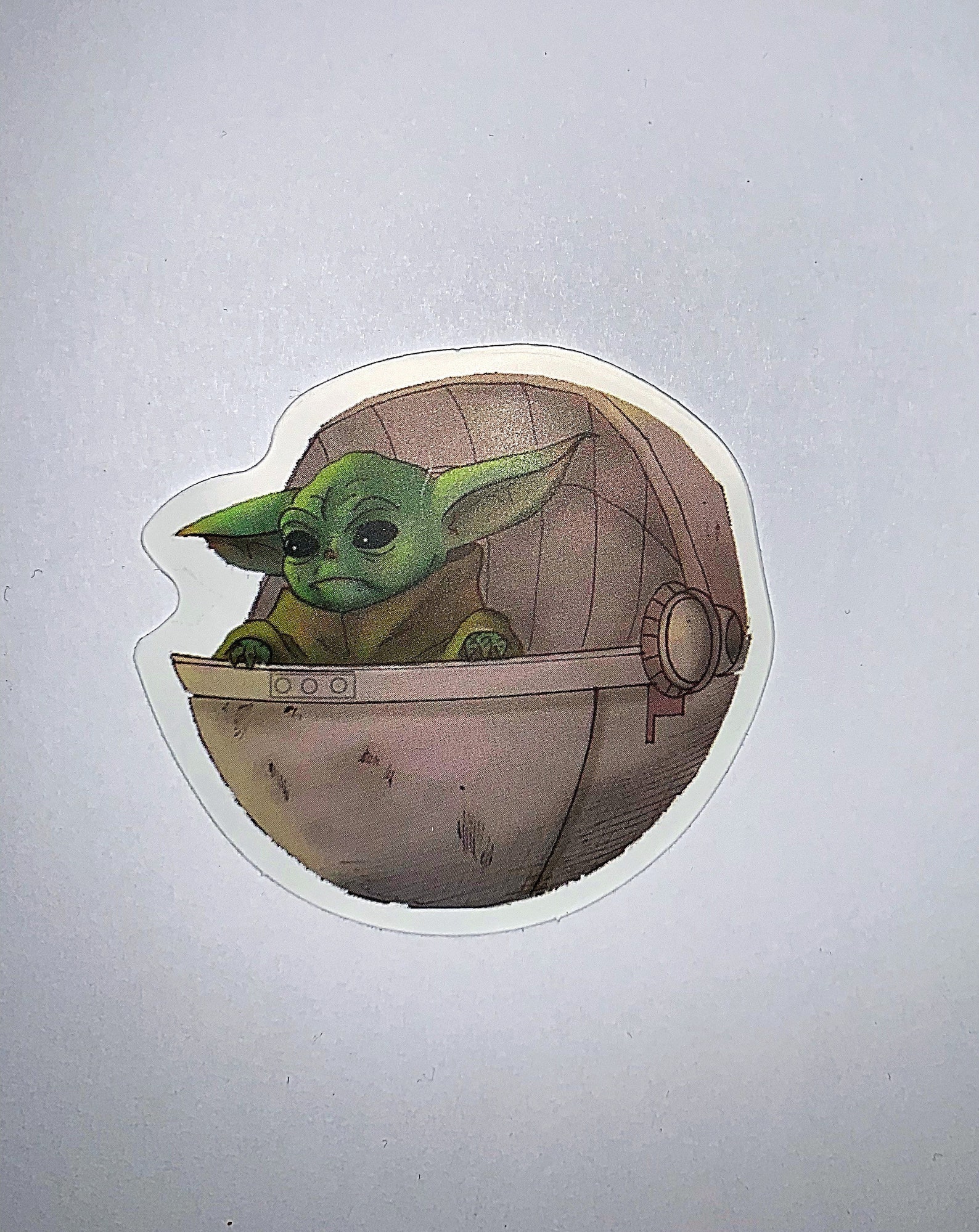 Baby Yoda in Pod Sticker Individual Sticker Laptop Tablet - Etsy