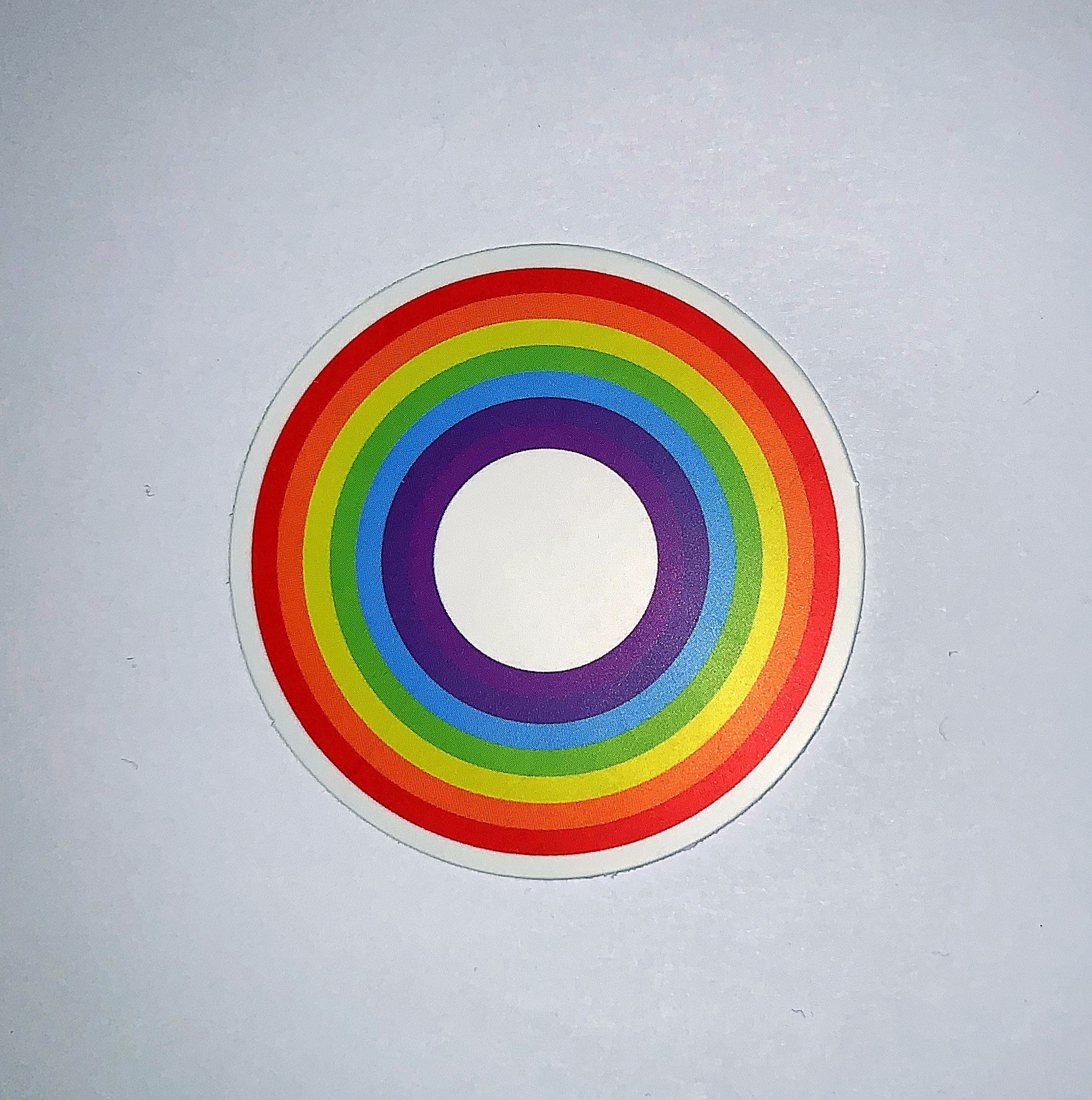 LGBT Rainbow Circle Sticker Individual Sticker Laptop Tablet - Etsy