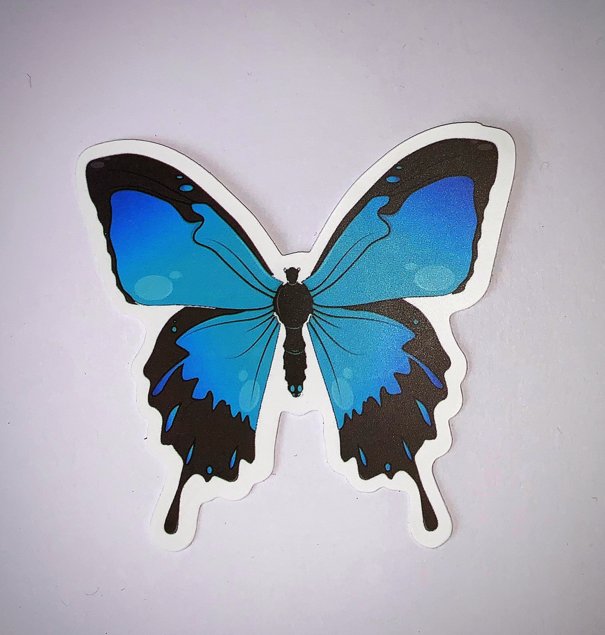 Blue Butterfly Sticker Pack Individual or Sticker Pack - Etsy