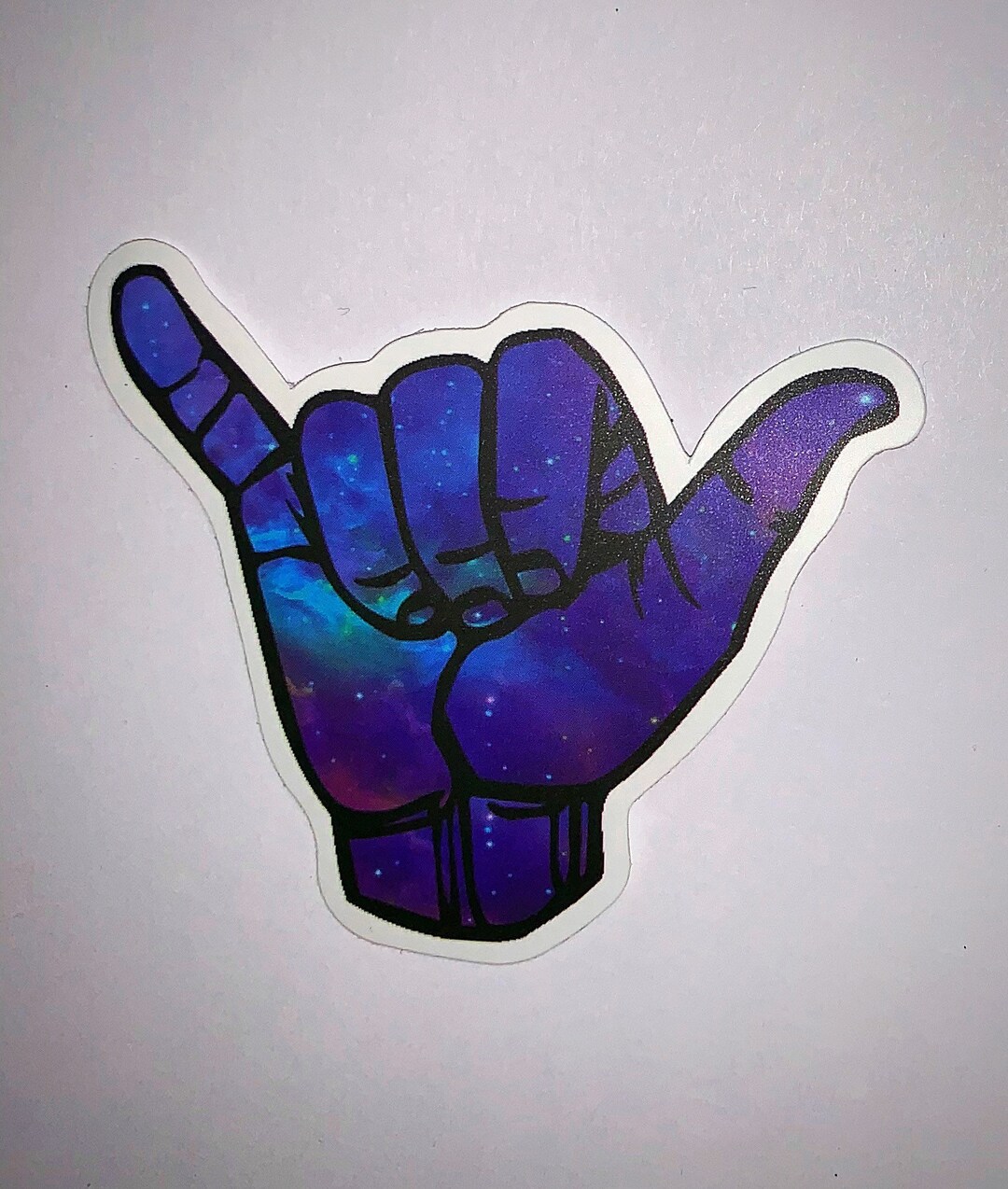 Galaxy Hand Gesture Sticker Individual Sticker Laptop Tablet - Etsy