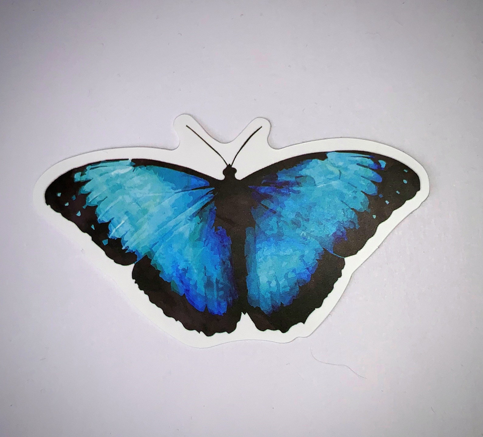 Blue Butterfly Sticker Pack Individual or Sticker Pack | Etsy