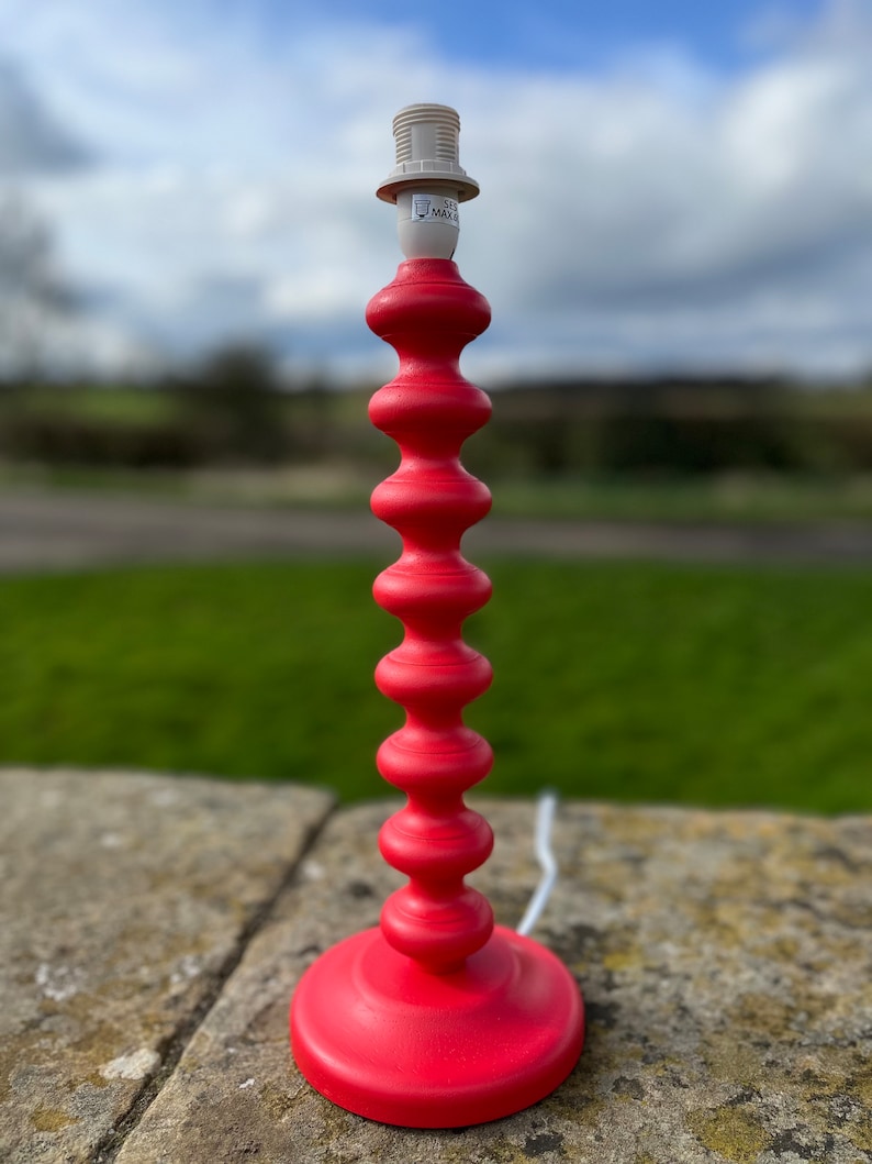 Brightly Coloured Table Lamp Bases - Etsy UK