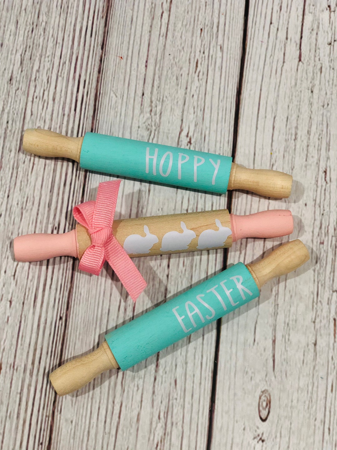 Easter Mini Rolling Pins Tier Tray Decor - Etsy