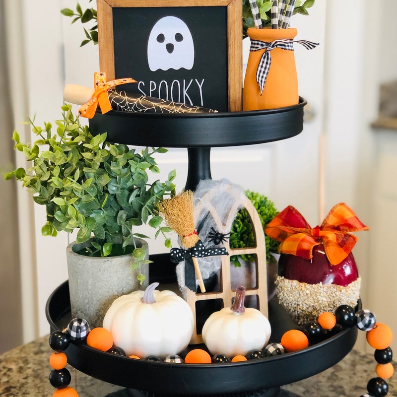 Halloween Tier Tray Decor - Etsy