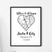 Personalized Where We Met Gift | First Date Map | Where We Met Map ...