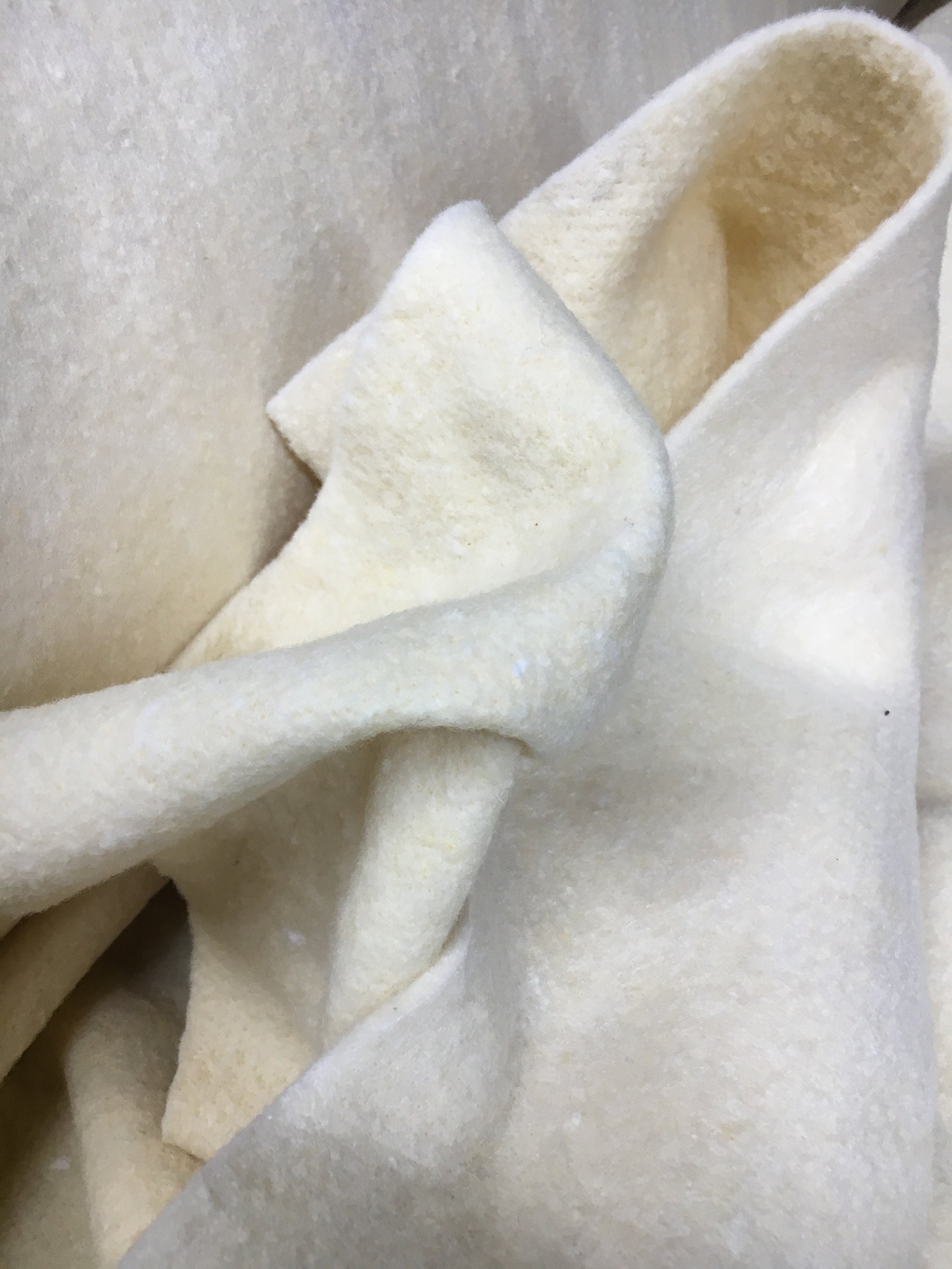 Sheep Wool Batting All Natural Fabric 300gsm 1/4" Thickness - by the ...