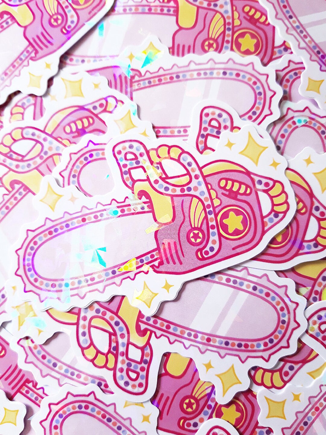 Magical Weapons - Set of 3 Cute Holographic Stickers - Etsy