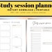 Cute Study Planner, Bujo Printable, Academic Planner, Back to School ...