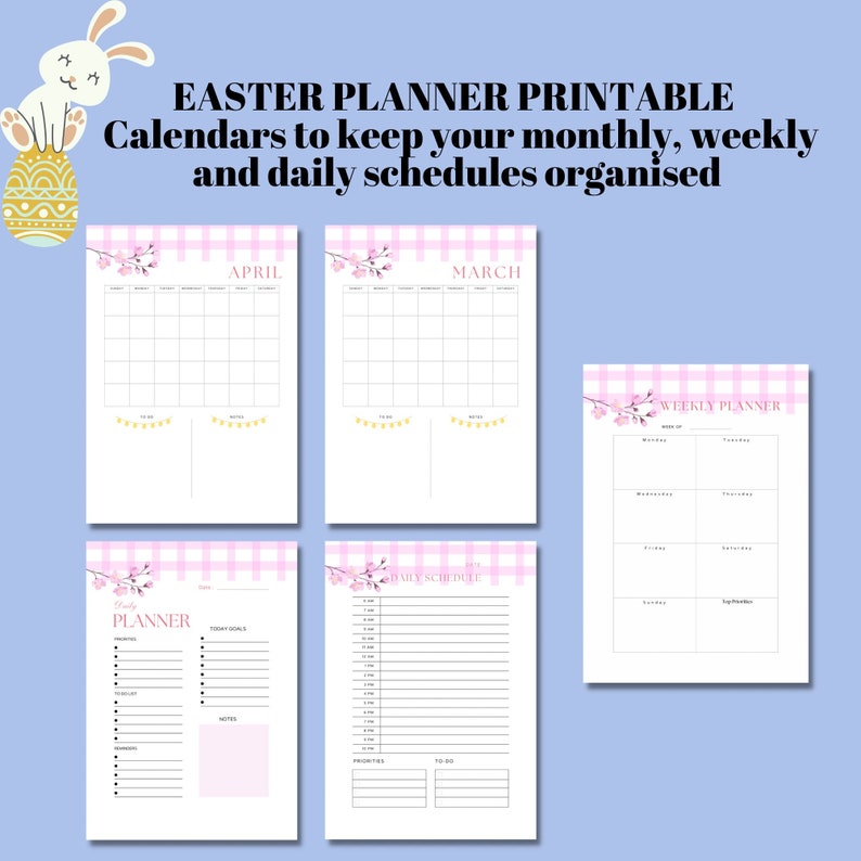 Easter Planner Printable, Easter Egg Hunt, Easter Egg Hunt, Free Easter ...